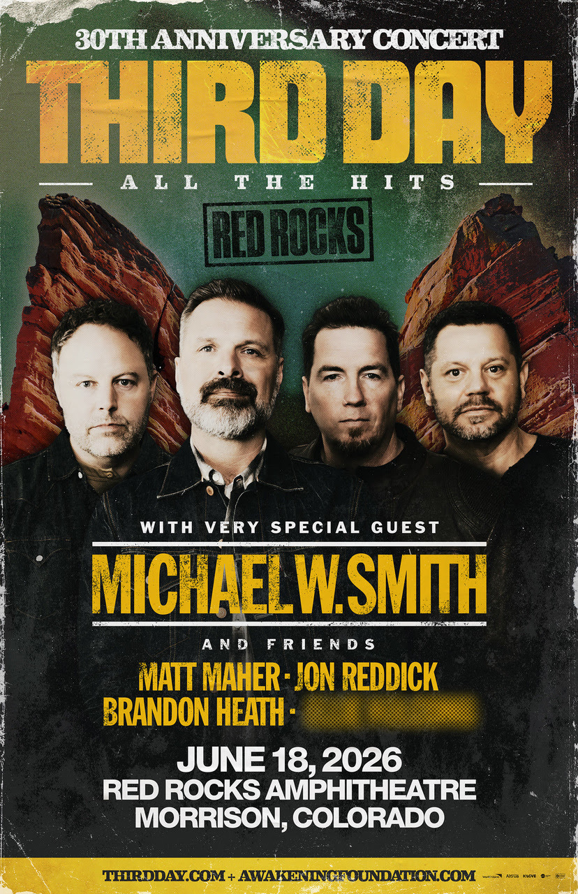 THIRD DAY Announces 30th Anniversary Red Rocks Concert