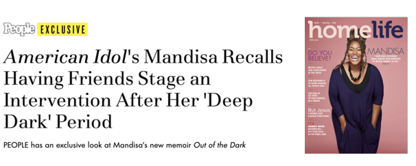 Grammy Winning Mandisa's Out Of The Dark: My Journey Through The ...