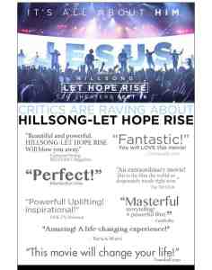 NEWS: HILLSONG LET HOPE RISE In Theaters Friday - The Gospel Music ...
