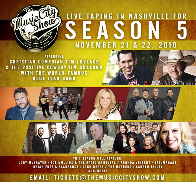 NEWS: The Music City Show Announces SEASON 5 Live Tapings in Nashville ...